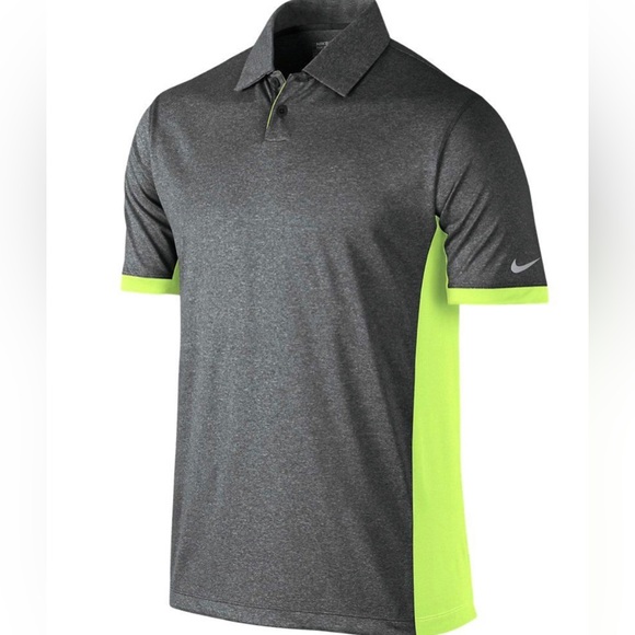 Nike | Shirts | Nike Golf Tour Performance Drifit Xl Dayglo Yellow And ...